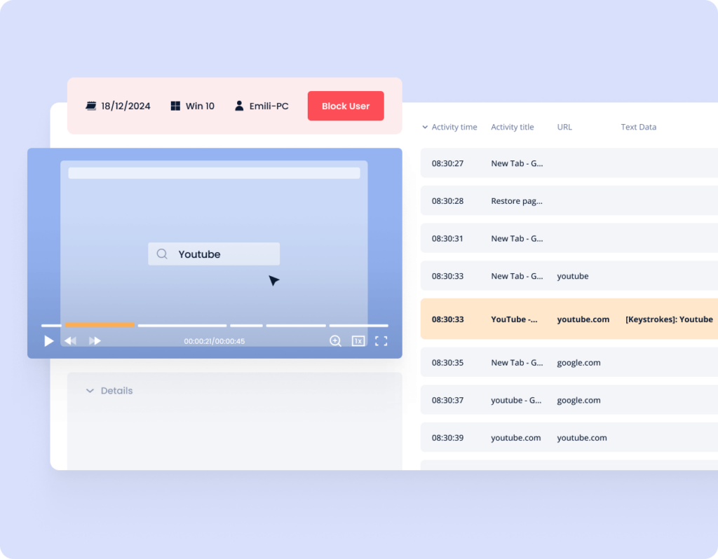 Keystroke Monitoring Software for Employees | Syteca